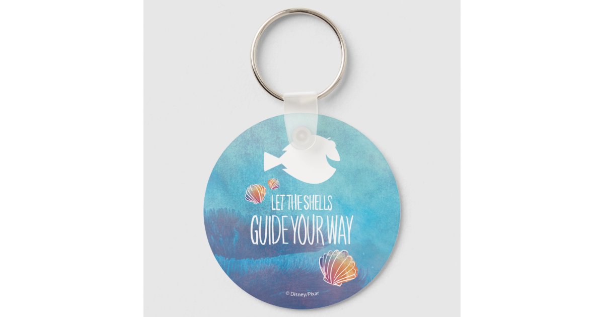 Dory | Let the Shells Guide Your Way Keychain | Zazzle