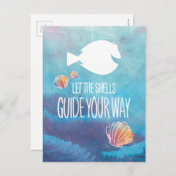 Dory | Let the Shells Guide Your Way Postcard | Zazzle