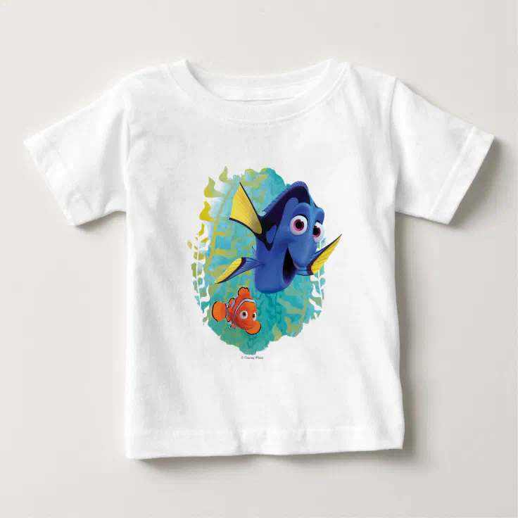 Dory & Nemo | Swim With Friends Baby T-Shirt | Zazzle