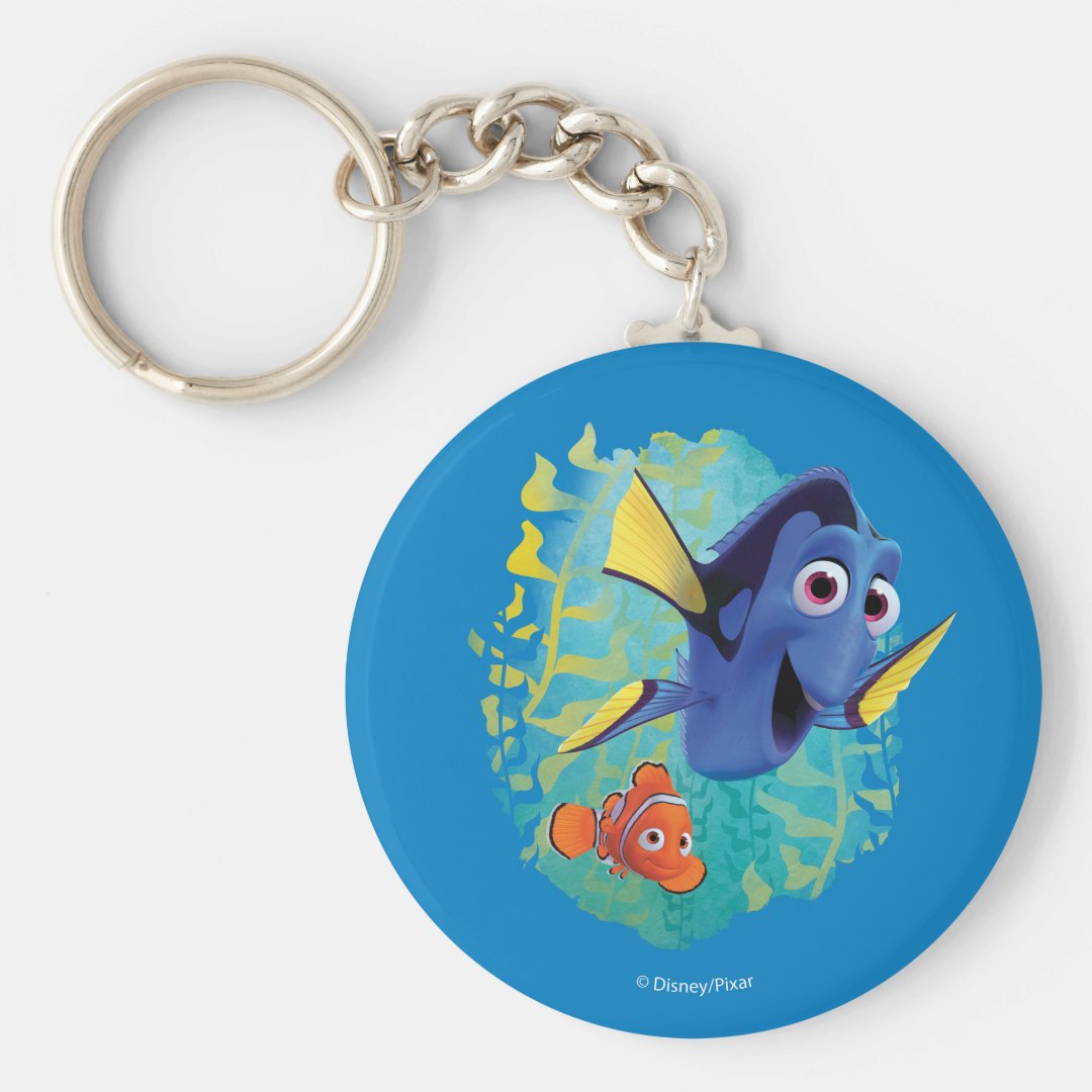 Dory & Nemo | Swim With Friends Keychain | Zazzle