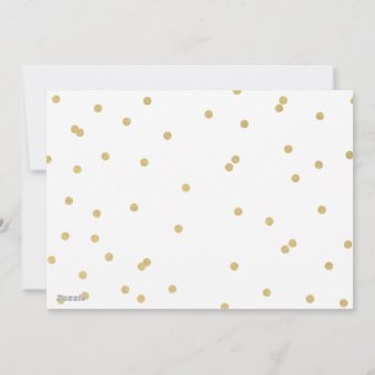 Dot Gold Festive Holiday Photo Card | Zazzle