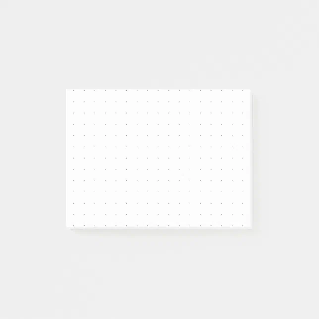 Dot Grid Graph Paper Sticky Notes | Zazzle
