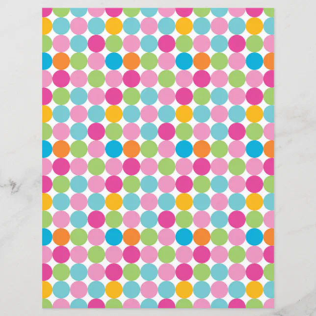 Dot Pattern Paper for craft and scrapbook | Zazzle