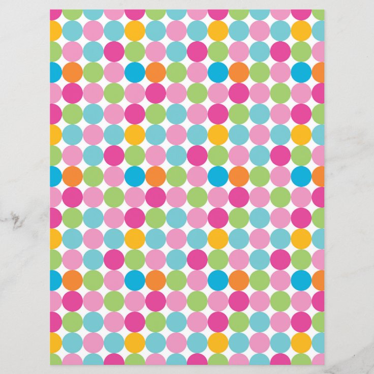 Dot Pattern Paper for craft and scrapbook | Zazzle