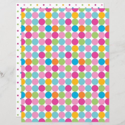Dot Pattern Paper for craft and scrapbook | Zazzle