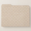 Dots and Stripes | Rustic Kraft Look and White File Folder | Zazzle