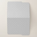 Dots and Stripes | Trendy Gray and White File Folder | Zazzle