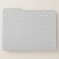 Dots and Stripes | Trendy Gray and White File Folder | Zazzle