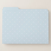 Dots and Stripes | Trendy Pastel Blue and White File Folder | Zazzle