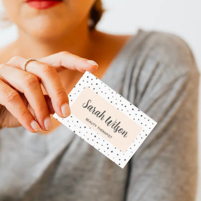 Dotted Business Card | Zazzle