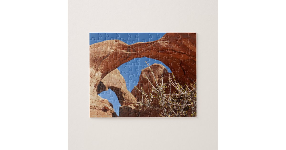 Double Arch at Arches National Park Jigsaw Puzzle | Zazzle