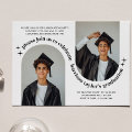 Double Arch Photo Boy Graduation Invitation | Zazzle