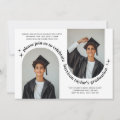 Double Arch Photo Boy Graduation Invitation | Zazzle