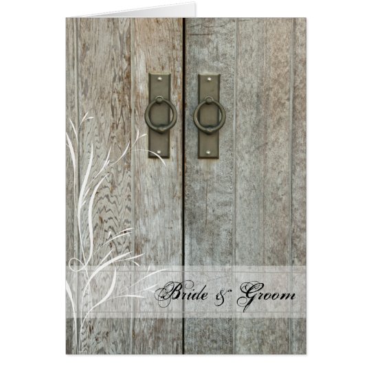 Double Barn Doors Country Wedding Invitation | Zazzle.com