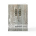 Double Barn Doors Country Wedding Invitation | Zazzle