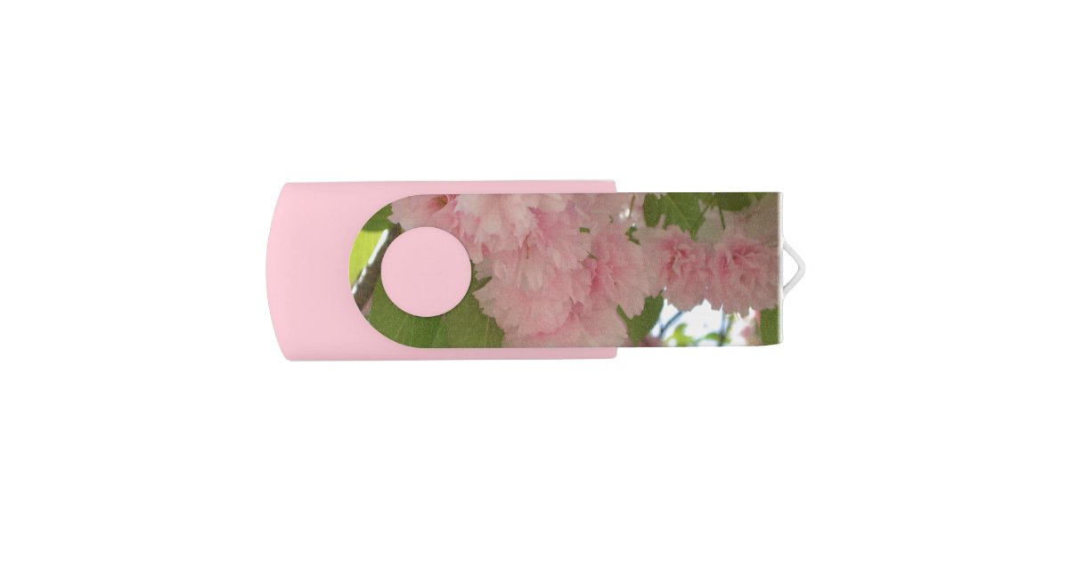 Double Blossoming Cherry Tree II Spring Floral Flash Drive | Zazzle