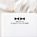 "Double Bow Ties" Address Label | Zazzle