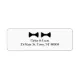 "Double Bow Ties" Address Label | Zazzle