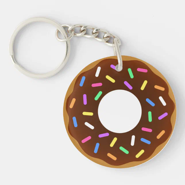 Double Donut Keychain | Zazzle