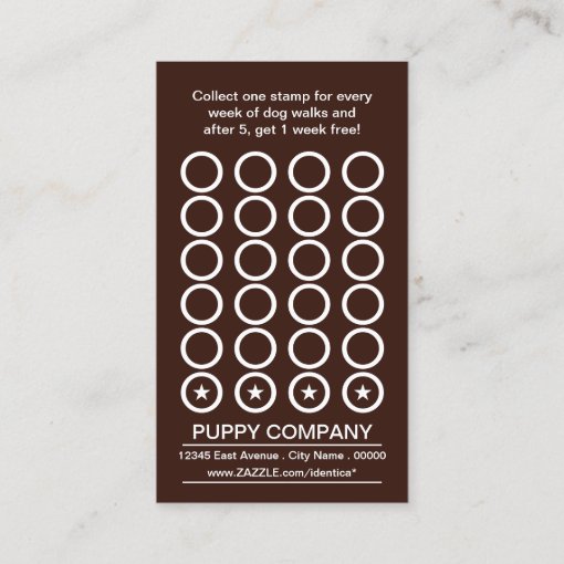 double exposure dog punch card | Zazzle