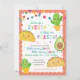 Double fiesta birthday party invitation with taco | Zazzle