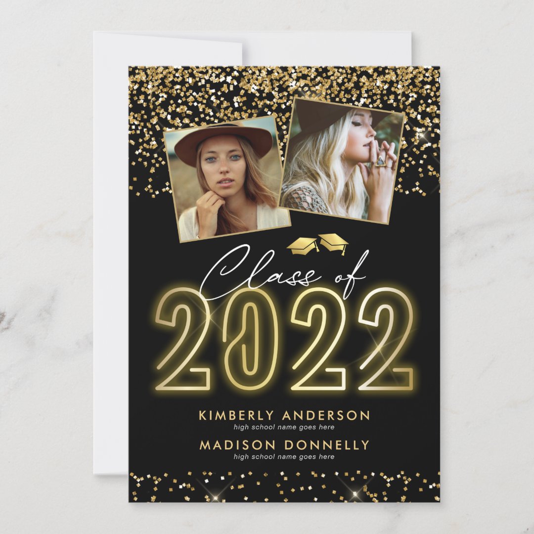Double Graduation Party Invitation | Zazzle