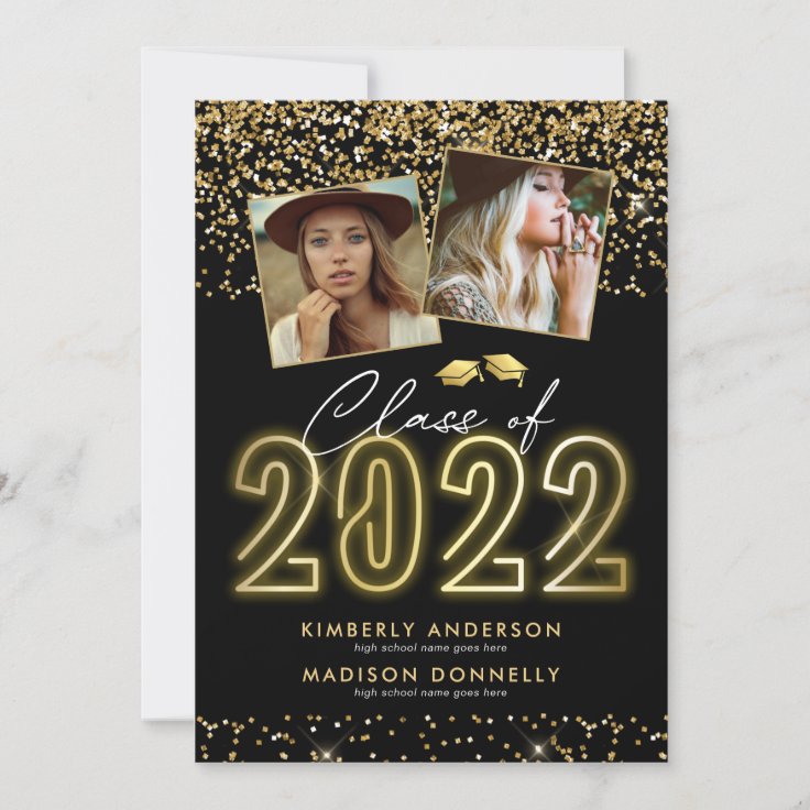 Double Graduation Party Invitation | Zazzle