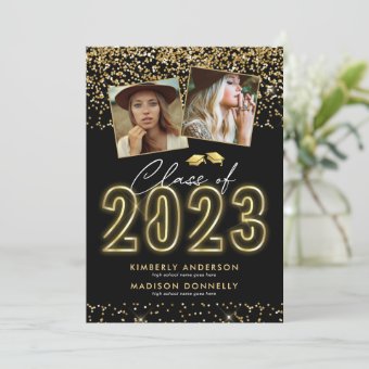 Double Graduation Party Invitation | Zazzle