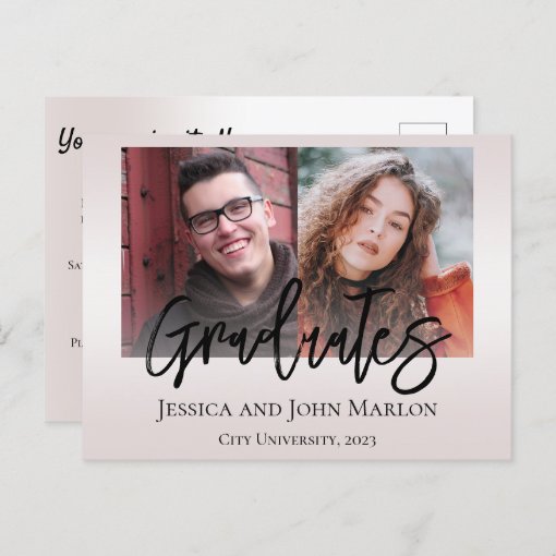 Double Graduation Party Invitations | Zazzle