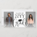 Double Graduation Two Graduates Photos Joint Announcement | Zazzle