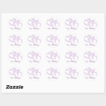 Double Heart Sticker | Zazzle