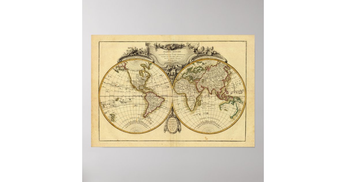 Double Hemisphere Poster | Zazzle