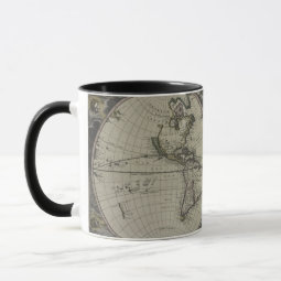 Double Hemisphere World Map | 1672 Mug | Zazzle