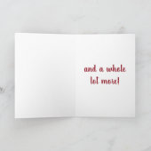 **DOUBLE LOVE TO YOU** ON VALENTINE'S DAY HOLIDAY CARD | Zazzle