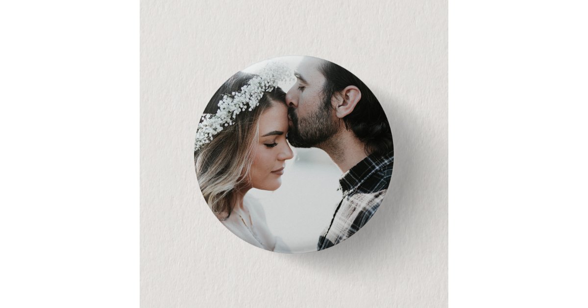 Double Sided Add Your Own Custom Photo Button | Zazzle
