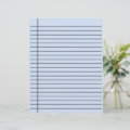 Double Sided Blank Lined Writing Paper | Zazzle