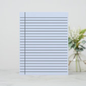 Double Sided Blank Lined Writing Paper | Zazzle