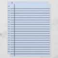 Double Sided Blank Lined Writing Paper | Zazzle