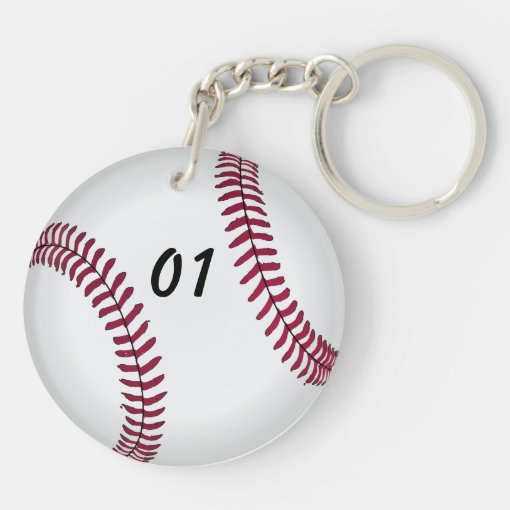 Double Sided Custom Baseball Key Chain | Zazzle