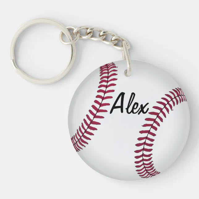 Double Sided Custom Baseball Key Chain | Zazzle