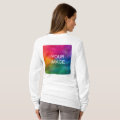 Double Sided Design Template Womens Long Sleeve T-Shirt | Zazzle