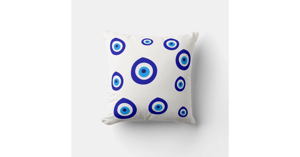 Double Sided Evil Eye Throw Pillow | Zazzle