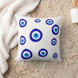 Double Sided Evil Eye Throw Pillow | Zazzle
