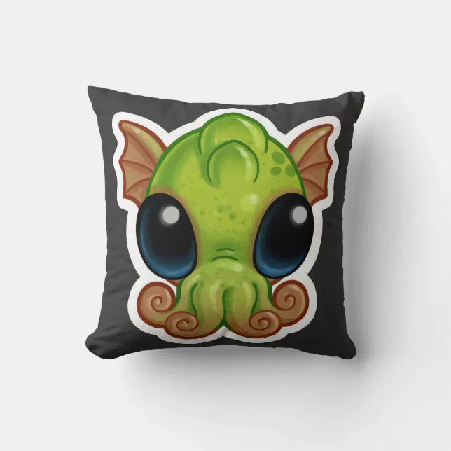 Double sided good/evil Baby Cthulhu Pillow | Zazzle