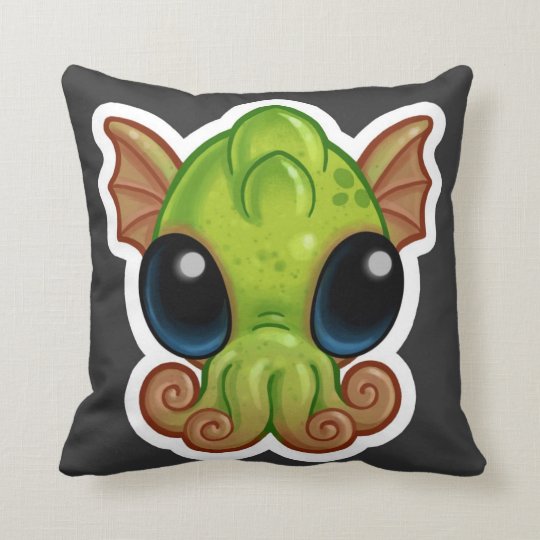 Double sided good/evil Baby Cthulhu Pillow | Zazzle.com