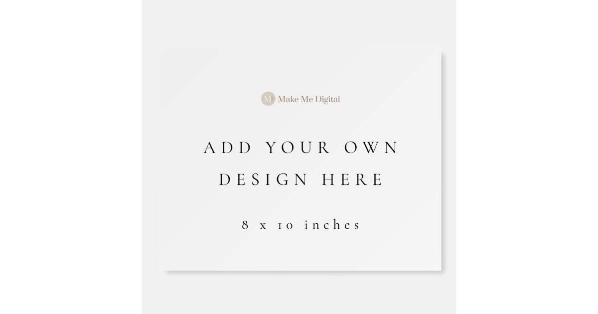 DOUBLE SIDED Horizontal 10x8 inch Poster Sign | Zazzle
