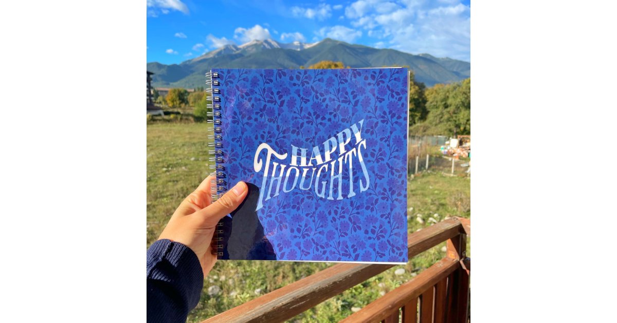 Double Sided Journal Notebook - Blue | Zazzle