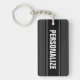 Double sided keychain | Personalize two sides | Zazzle