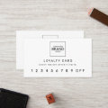 Double Sided Logo Professional White Loyalty Card | Zazzle