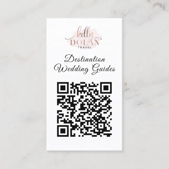 Double Sided Logo QR Code Business Card | Zazzle